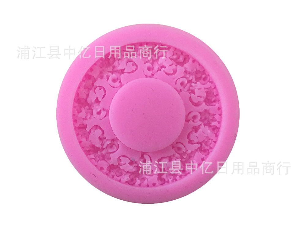 DIY欧式花纹液态硅胶模具 翻糖蛋糕模具 烘焙 E116-阿里巴巴
