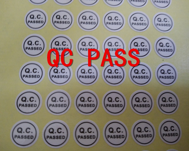 QC PASS标贴 qc pass标签贴 透明 圆形 10MM 内容定制 现货包邮-阿里巴巴