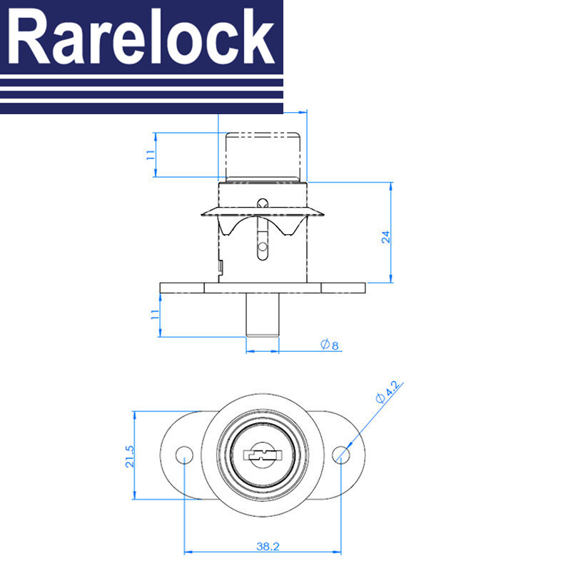 Rarelock锁业 广告箱锁 带尾翼按压锁锁 锌合金锁 撞击锁 按压锁-阿里巴巴