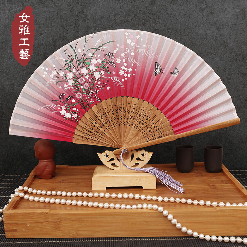 Chinese style classical dance floral fans for women chinese gift craft ...
