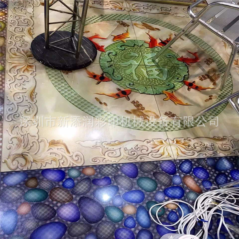 3D瓷砖UV喷墨喷绘机/仿玉石背景墙制作设备生产机器/UV彩雕上色机 - 办公批发网