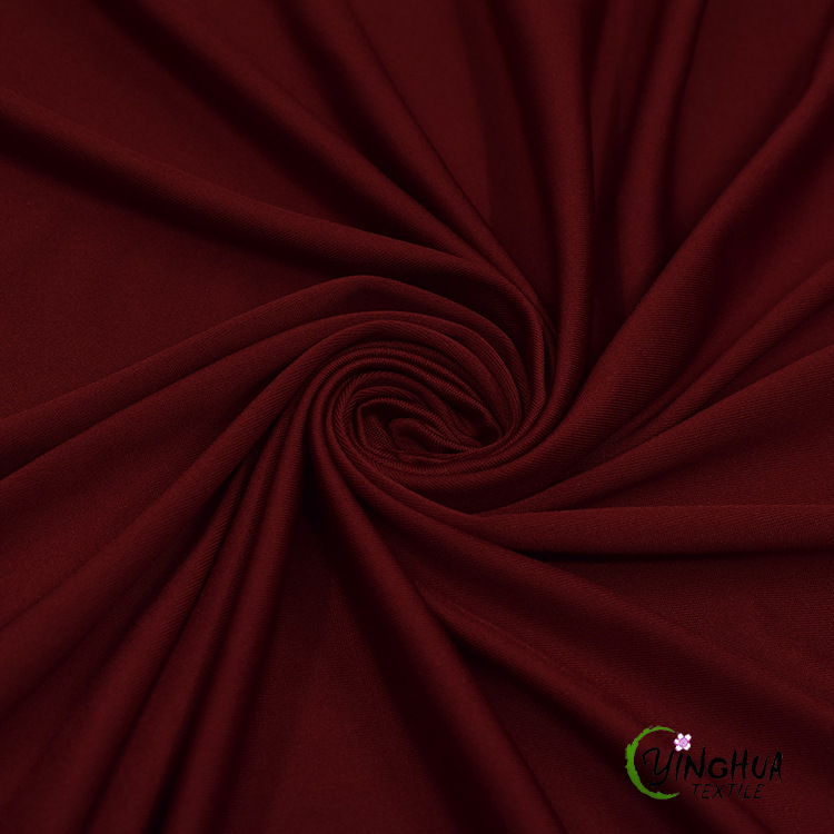 Stock 100D Milk Silk Fabric Thermal Underwear Yoga Clothing Fabric Four Side Elastic Knitted ...