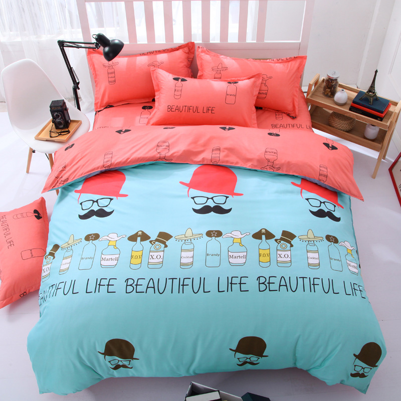 Factory direct selling bedding cartoon three or four piece set aloe ...
