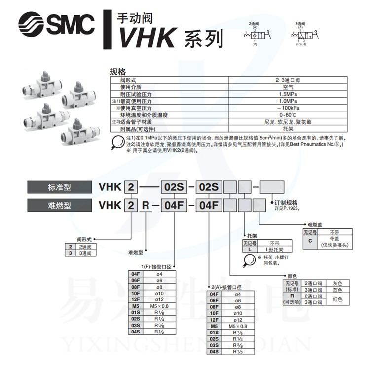 SMC品牌2通手动阀VHK2-06F-06F 6厘气管开关-阿里巴巴