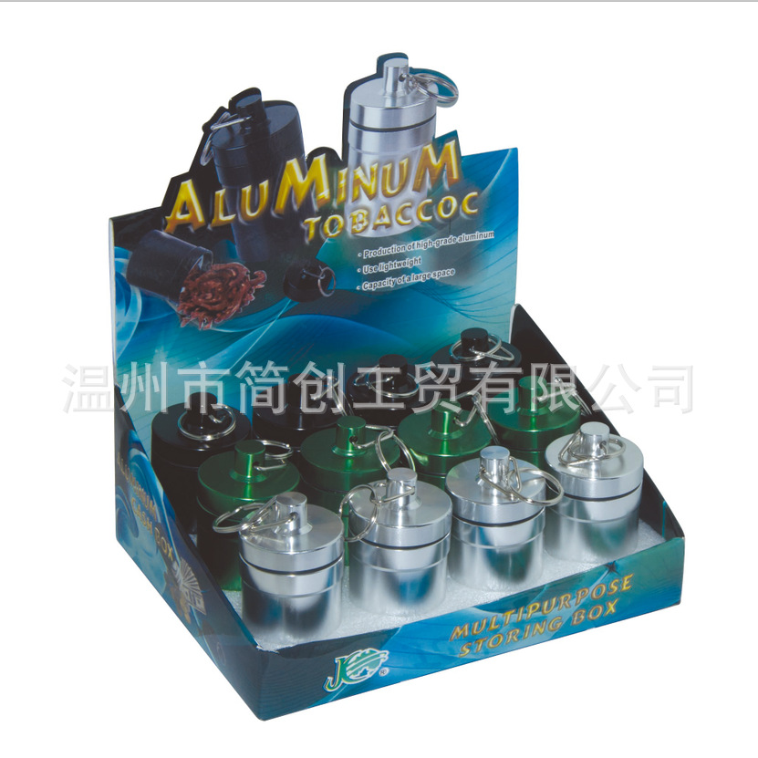 实力工厂爆款航空铝药盒 钥匙扣药盒 大药盒 金属药盒 烟丝盒-阿里巴巴
