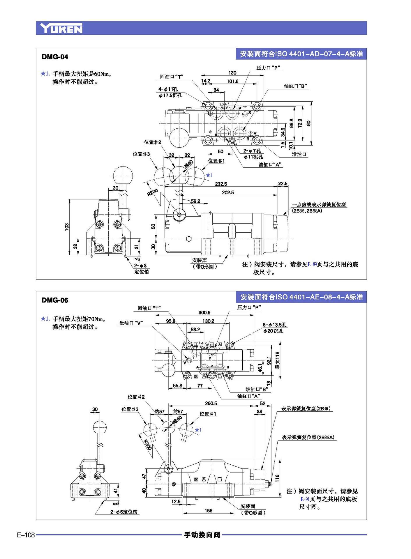 YUKEN,榆次油研,手动换向阀,DMG-06-2B40-50-阿里巴巴