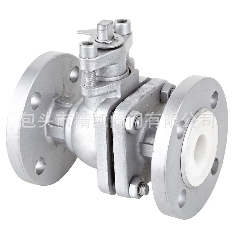 内蒙化工阀门 Q41F46 Q41F4不锈钢全衬四氟球阀 四氟放料球阀-阿里巴巴