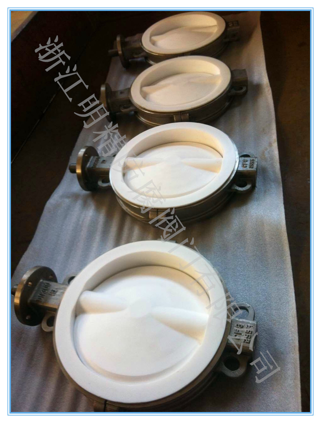 浙江明精 衬氟阀门 衬里蝶阀 D71F4-10P不锈钢衬氟对夹式蝶阀 - 阀批发网