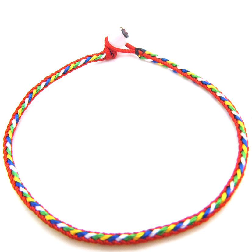 端午节五彩绳五色绳吉祥细彩色手绳 五彩线编织端午节五彩绳手链-阿里巴巴