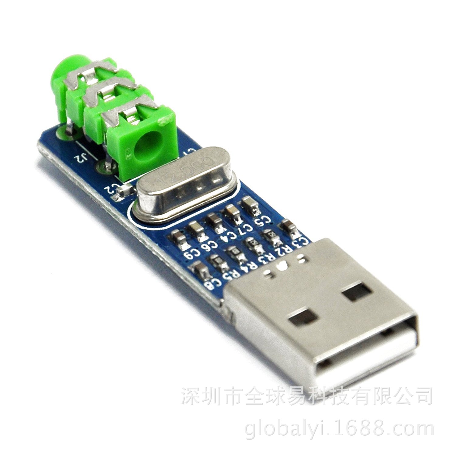 mini USB DAC 迷你usb dac 解码器PCM2704 USB声卡模拟DAC解码板-阿里巴巴