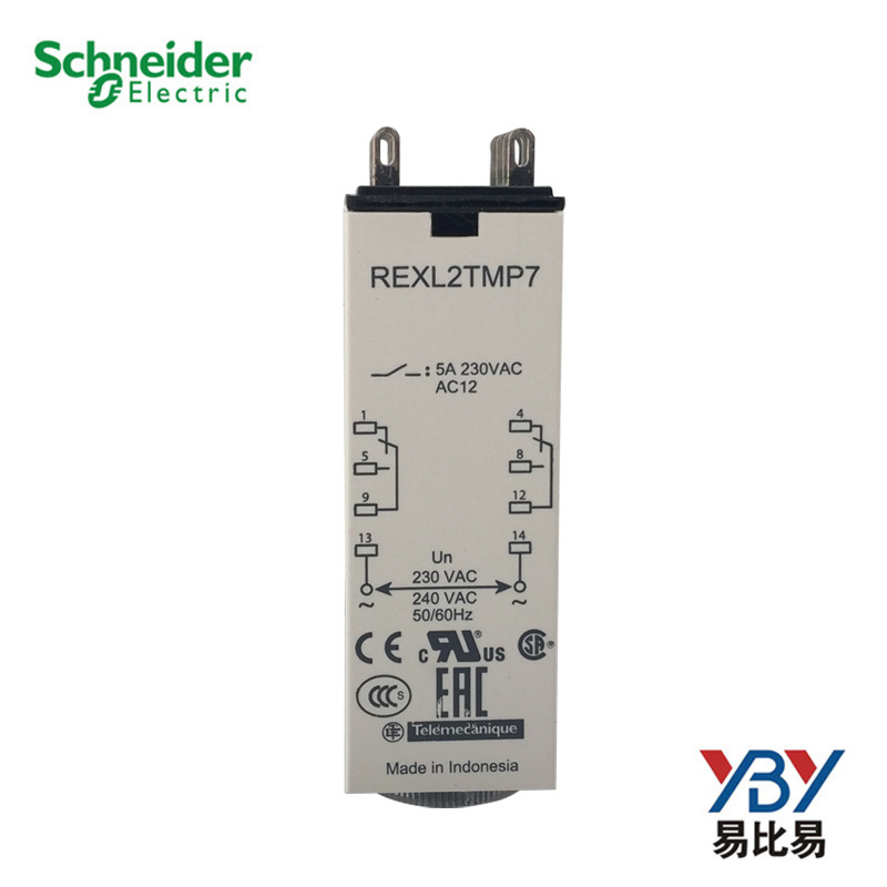 施耐德现货时间继电器REXL2TMP7小型延时三相电源控制RM35正品-阿里巴巴
