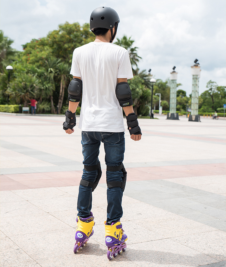 轮滑护具儿童滑板护具护膝护腕套装成人儿童运动护具轮滑套装现货-阿里巴巴