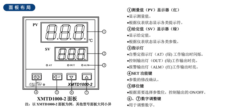 AISET/亚泰仪表 XMT-1000智能温度控制器 温控仪 数显温控器-阿里巴巴