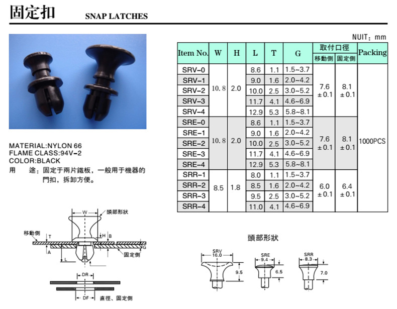 供应尼龙铆钉 塑料铆钉 半圆头铆钉 库存足厂家订制现货直销-阿里巴巴