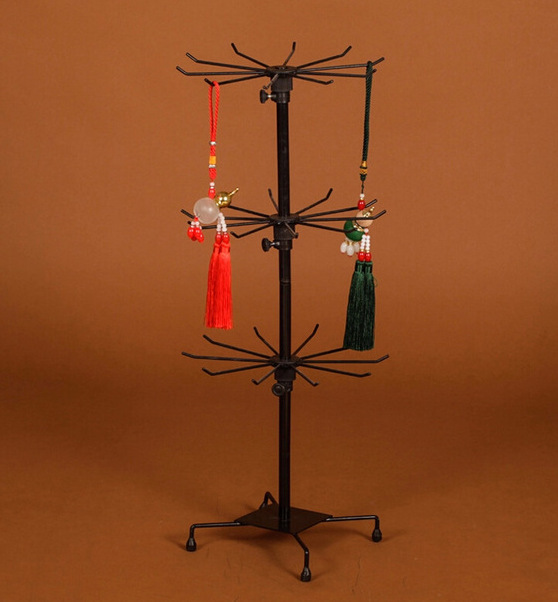 Supply Three-Layer Rotating Display Stand Iron Rack Pendant Display ...