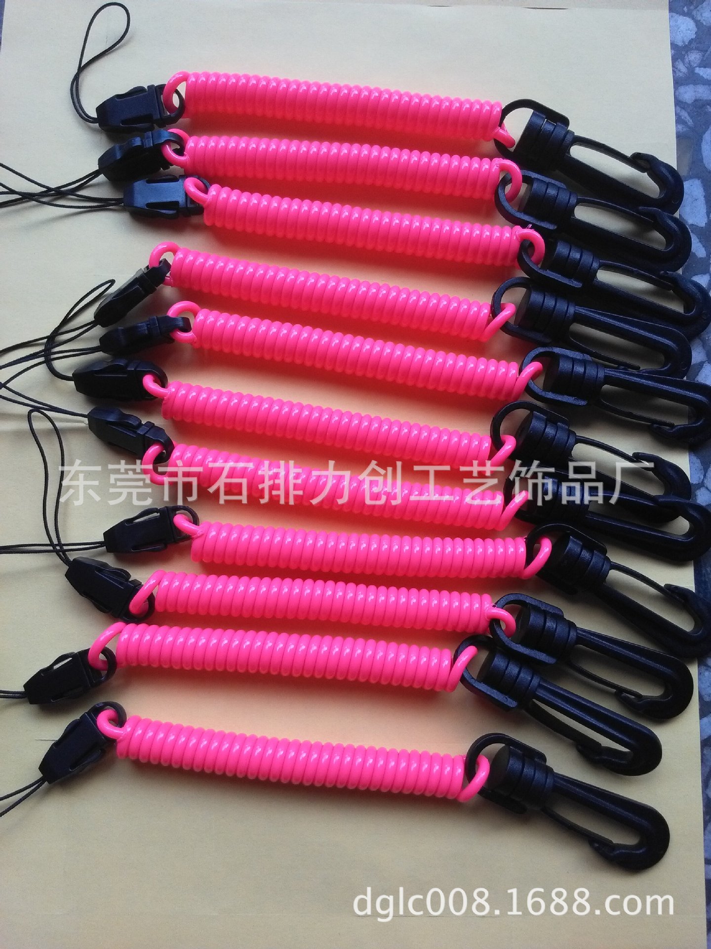 塑料弹簧绳手机防盗挂绳PU塑胶弹簧线绅缩绳箱包防盗绳弹力绳-阿里巴巴