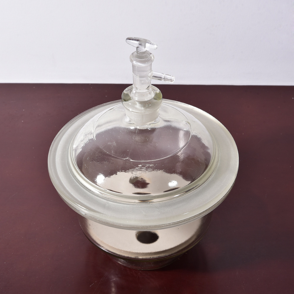 真空干燥器350mm实验室器材玻璃仪器空干燥瓶白色透明玻璃干燥器-阿里巴巴