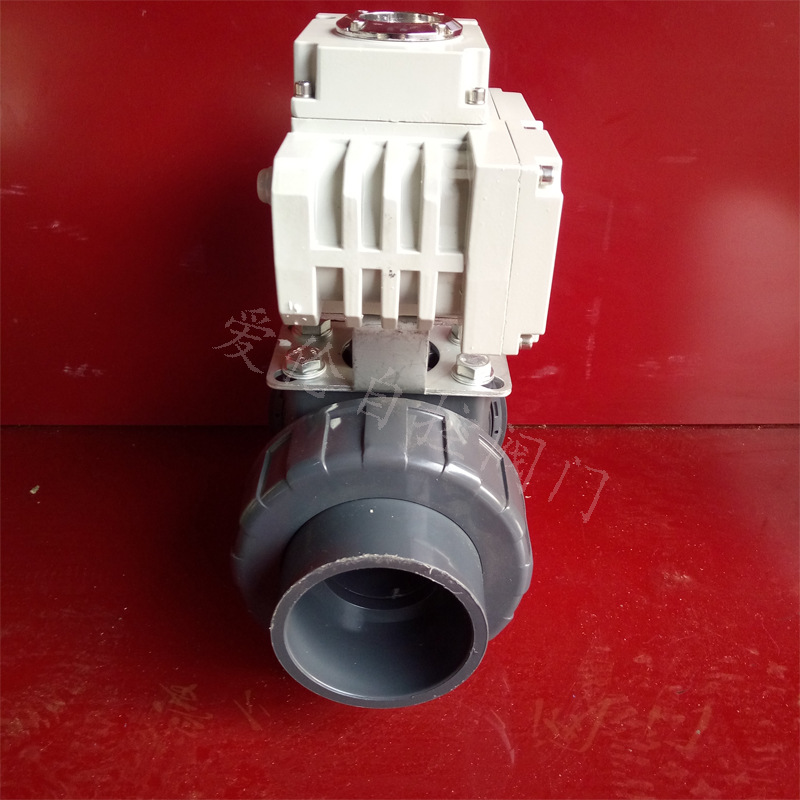 电动塑料UPVC球阀开关防腐阀门 电动阀二通球阀 Q911F-10S - 阀批发网