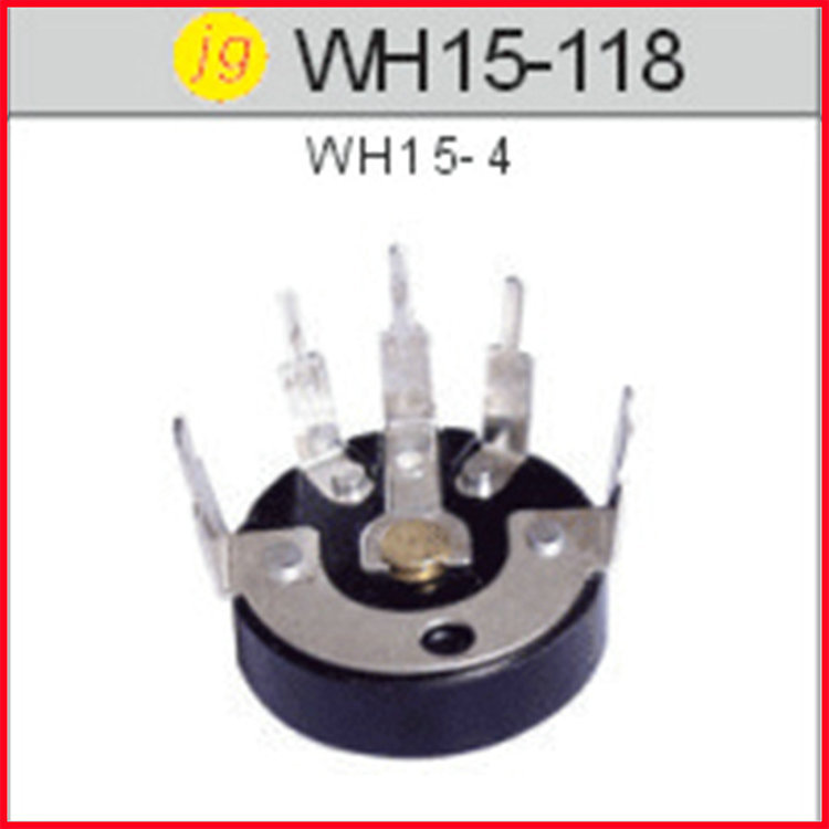 供应WH15-119旋转式带开关电位器 厂家直销定制电位器 - 电子批发网