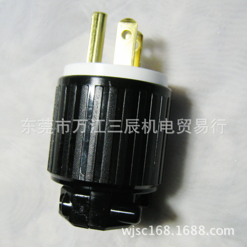 台湾LKEW电源插头LK7515P 15A125V3PUL美式引挂小插头NEMA 5-15P-阿里巴巴