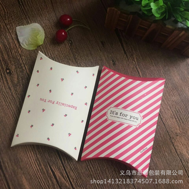 批发创意枕头型纸盒可爱卡通礼品盒长方形枕头盒手机壳包装盒纸盒-阿里巴巴