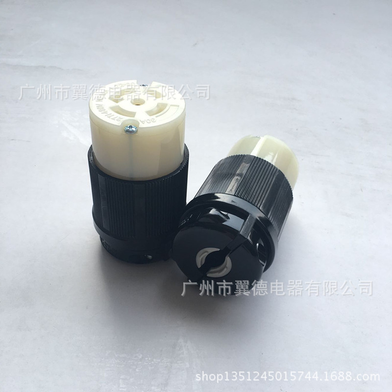 NEMA L22-30C 美国菲律宾防脱落五芯大功率插座 30A 277V/ 480V-阿里巴巴