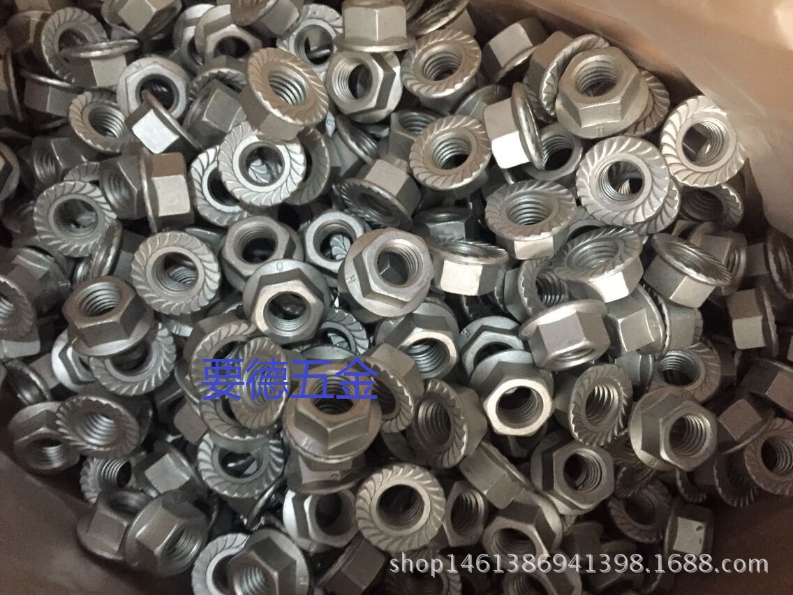 DIN6923GB6177达克罗六角法兰面螺母M3M4M6M8M10M12M14M16-阿里巴巴