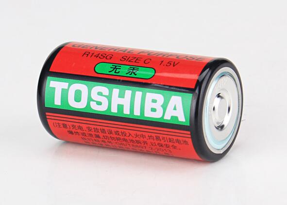 Toshiba东芝电池中文装二号碳性2粒收缩装 R14 2号 1.5V干电-阿里巴巴