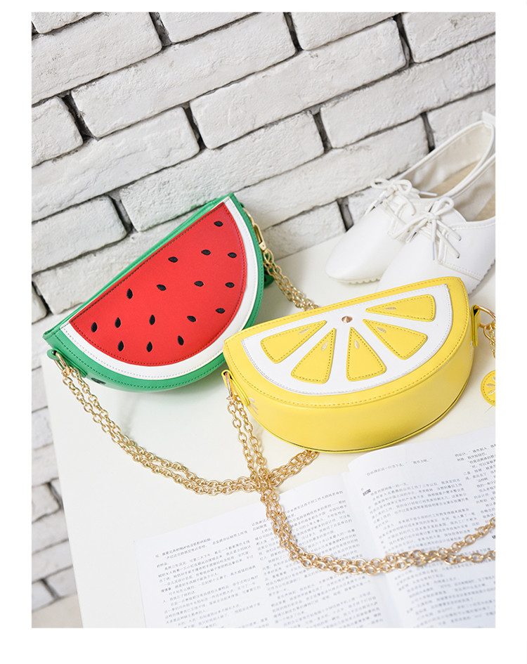 Wholesale cartoon fruit chain shoulder bag - Nihaojewelry