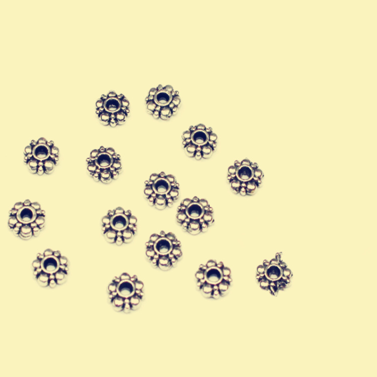 6mm合金雪花片 DIY隔珠雪花 各种合金隔珠批发 - 建材批发网