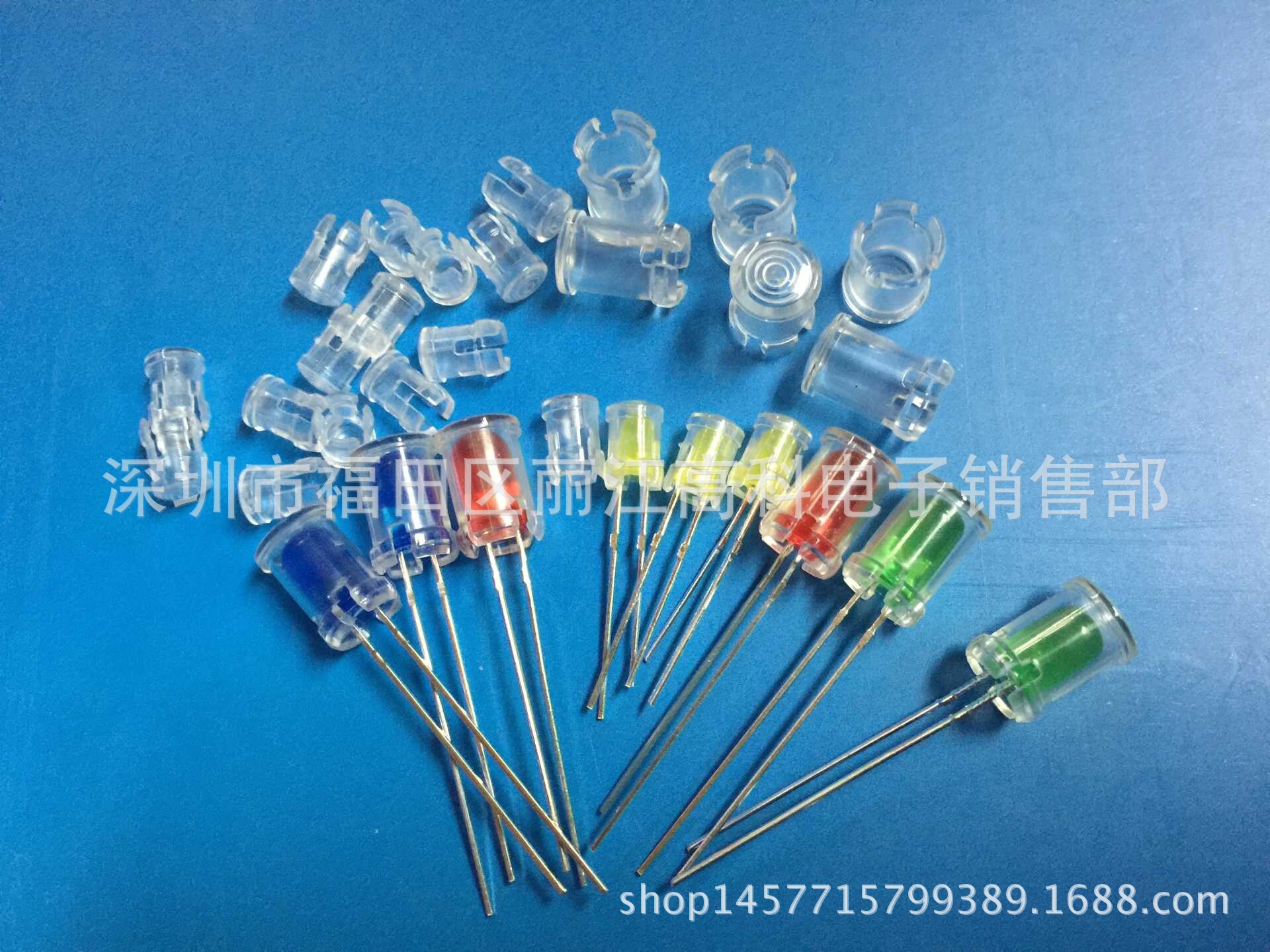 LED透明灯罩 3MM 透明灯座 5MM 导光柱 LC5-1 LC5-2导光帽-阿里巴巴