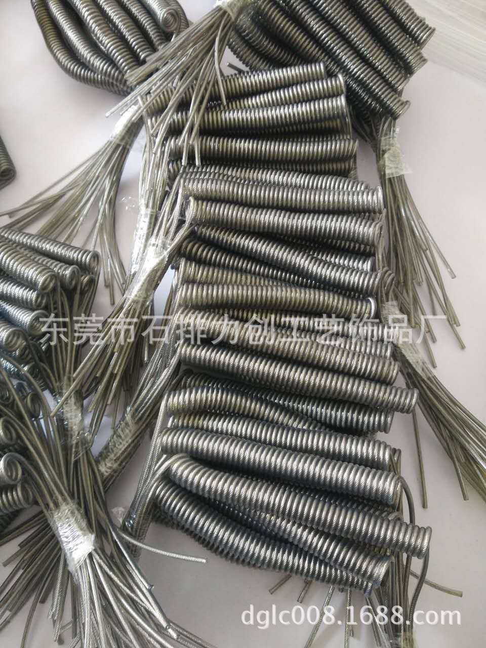 供应塑料弹簧绳 PU弹簧绳 收缩弹簧钥匙链 渔具失手绳款式可订制-阿里巴巴