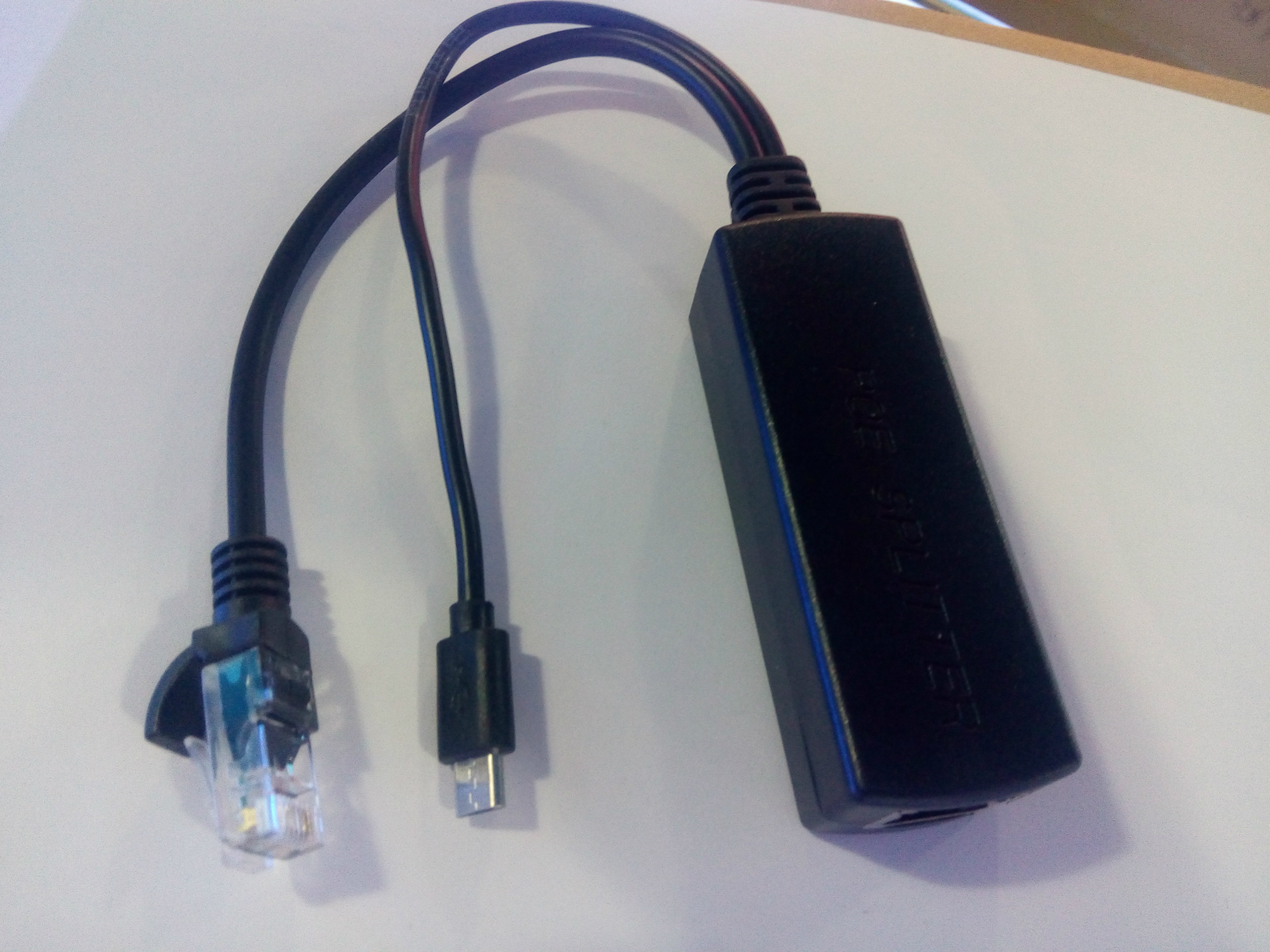 5V供电micro POE分离器 5V2A迷你USB供电POE分离器 micro usb POE-阿里巴巴