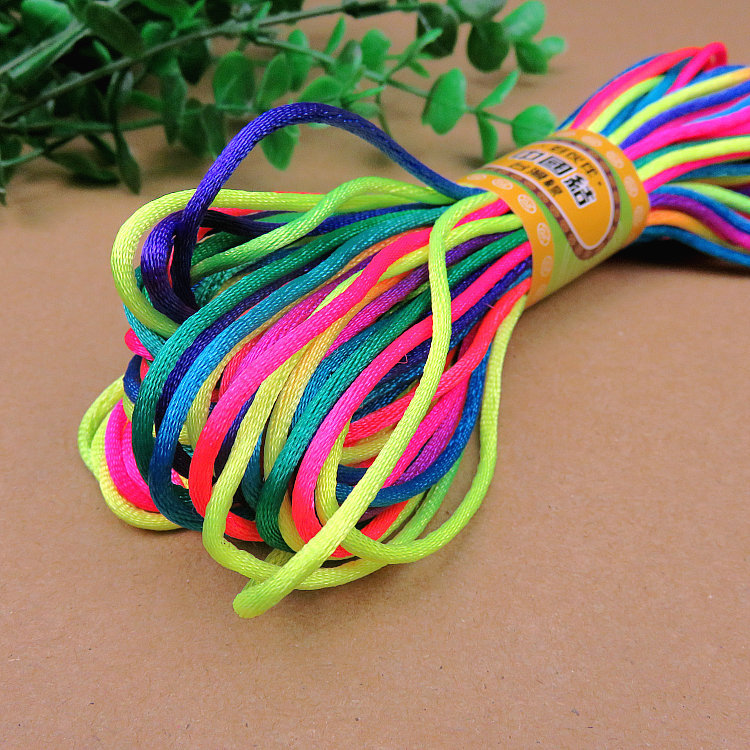 五彩绳5号7号线七彩绳DIY手工编织中国结手链材料锦纶韩国丝配件-阿里巴巴