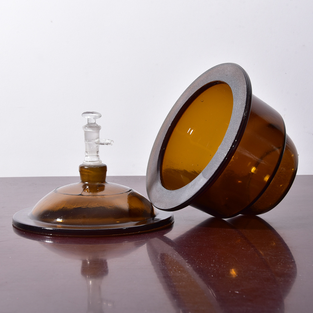 真空棕色干燥器350mm 实验室器材玻璃仪器实验室干燥皿真空干燥瓶-阿里巴巴