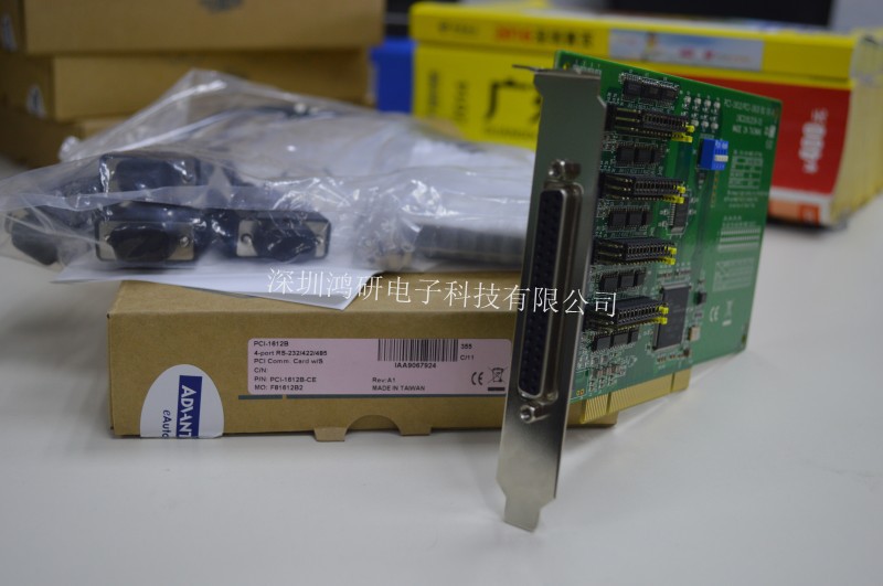 研华PCI-1612B-DE扩展多串口卡4端口RS-232/422/485工业通讯板卡-阿里巴巴