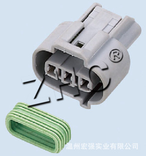 汽车连接器 塑料接插件 3孔防水插座护套DJ7033-2.2-21 32030178-阿里巴巴