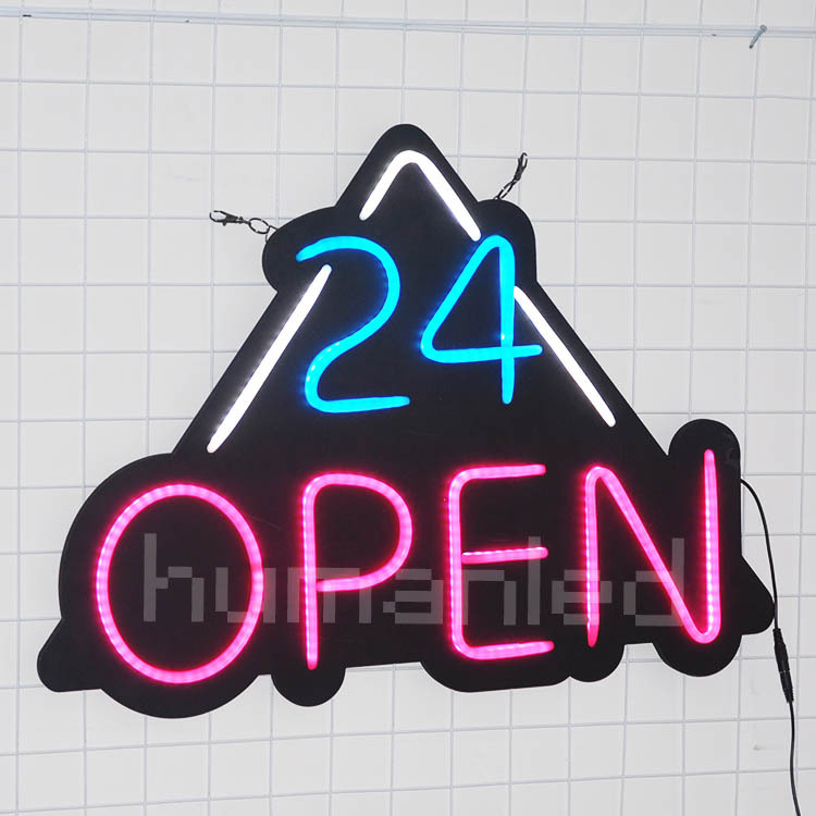 LED OPEN广告牌制作 服装店24小时营业led字母发光字标识牌-阿里巴巴