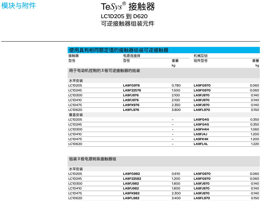 施耐德接触器机械互锁 LAD9V2接触器机械连锁 法国 原装正品现货-阿里巴巴