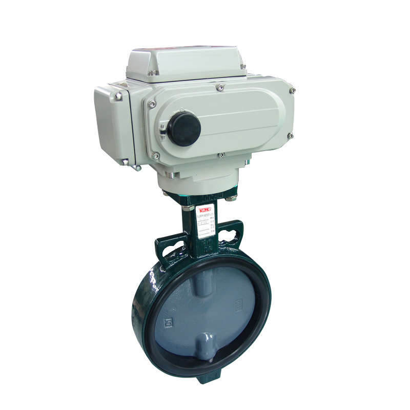 铸铁尼龙板电动蝶阀 D971X-DN150 - 阀批发网