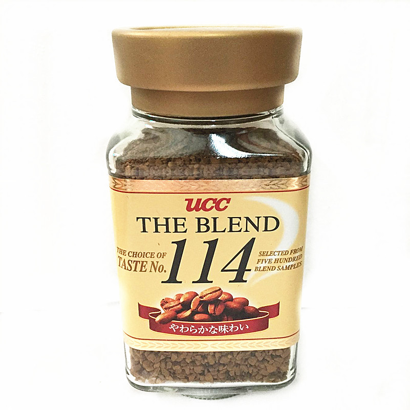 速溶咖啡-日本进口上岛ucc悠诗诗无糖速溶纯黑咖啡(117,114) 整箱12瓶...
