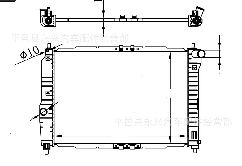 05年AVEO大宇汽车散热器雪弗兰乐风1.4汽车水箱乐聘自动96887366-阿里巴巴