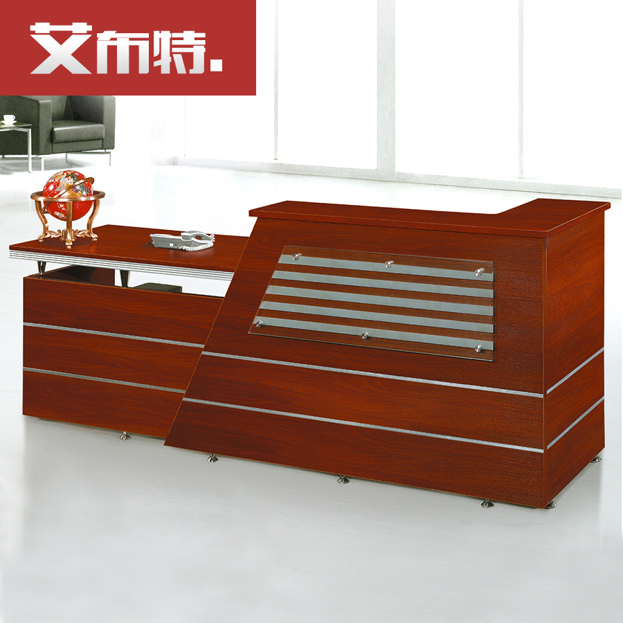 时尚板式前台桌公司办公接待台简约现代迎宾台收银台服务咨询台 - 办公批发网