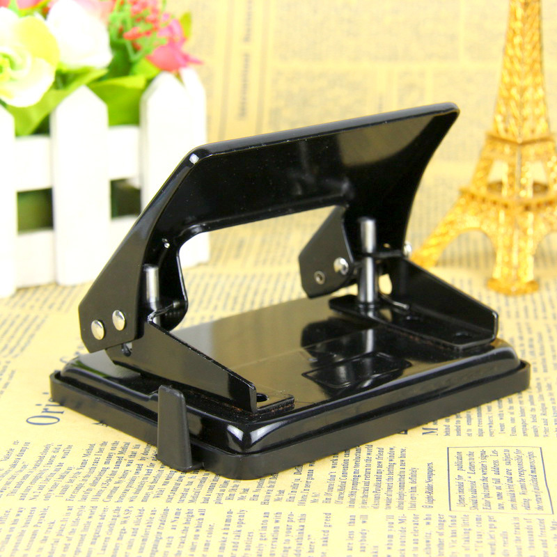 下压式手动打孔器打孔机 双孔打孔装订机 二孔打孔器圆润无毛边 - 机械设备批发网