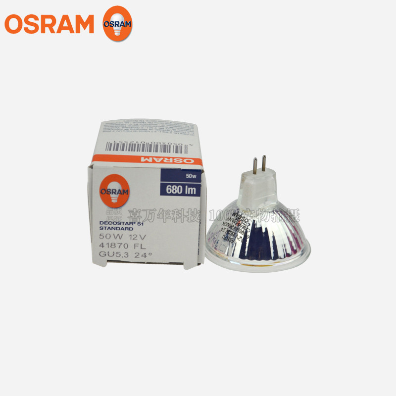 OSRAM展台照射灯泡41870FL 12V50W 24°卤素杯灯 - 照明批发网