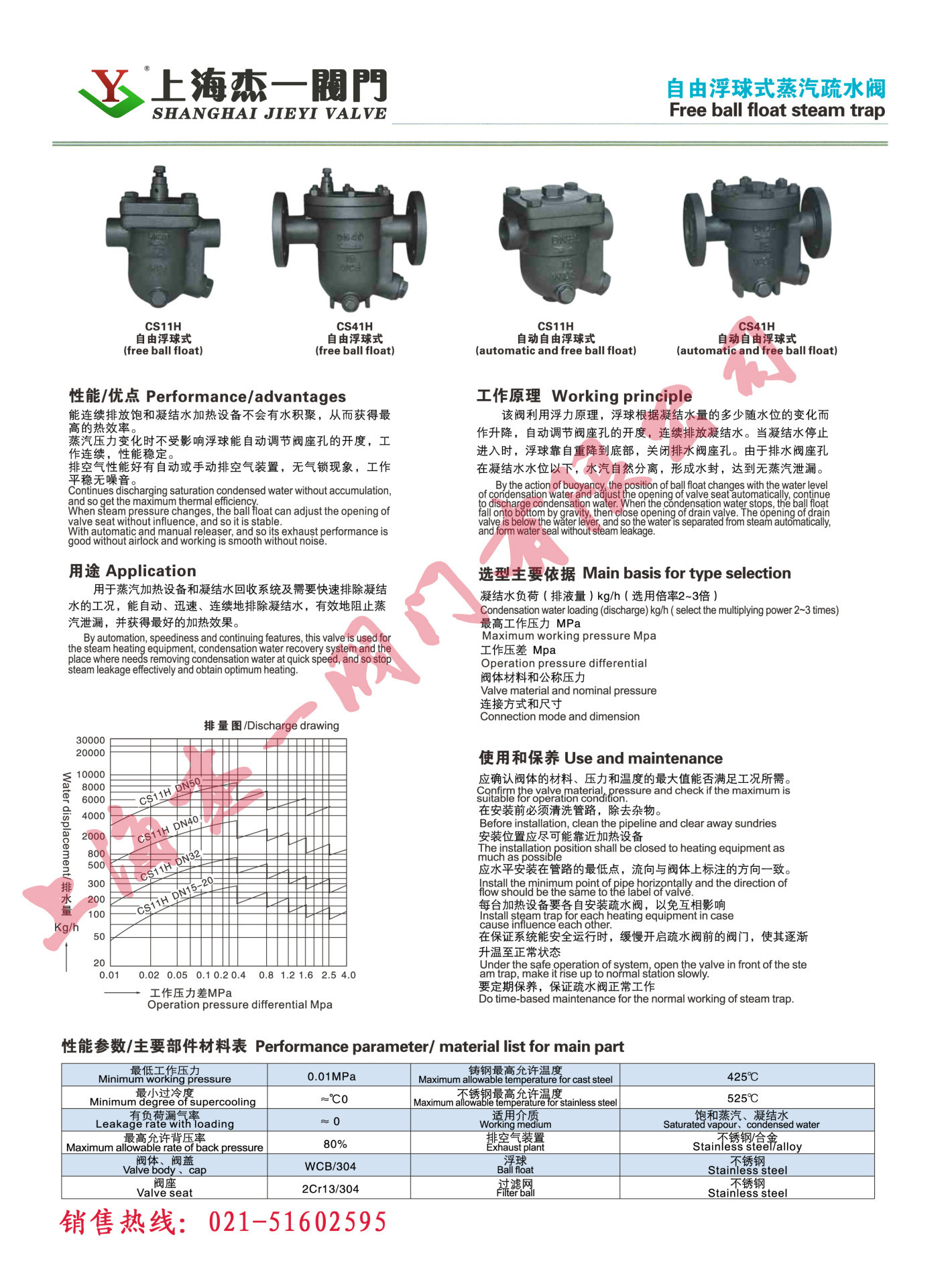 自由浮球式疏水阀 CS41H-40P 蒸汽 法兰 304 不锈钢 - 阀批发网