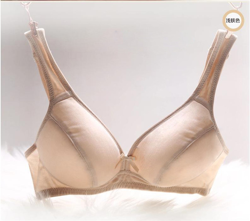 真丝文胸经典款女士文胸细针织蚕丝无钢圈文胸孕妇可穿多色M-XXXL-阿里巴巴