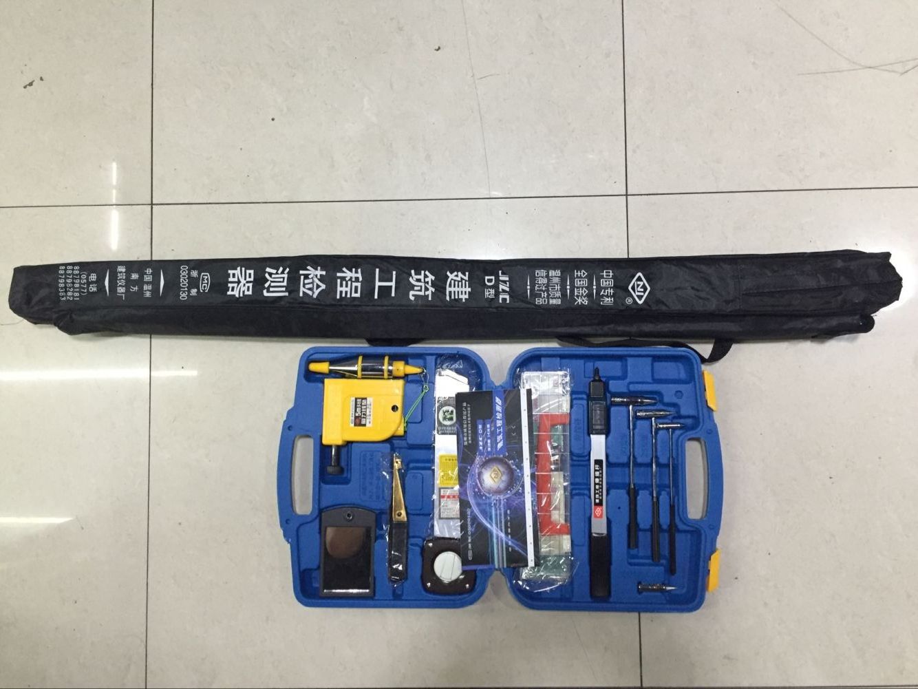 JZC-D型南方建筑工程检测器检测尺9件套14件套2米折叠靠尺工具包-阿里巴巴