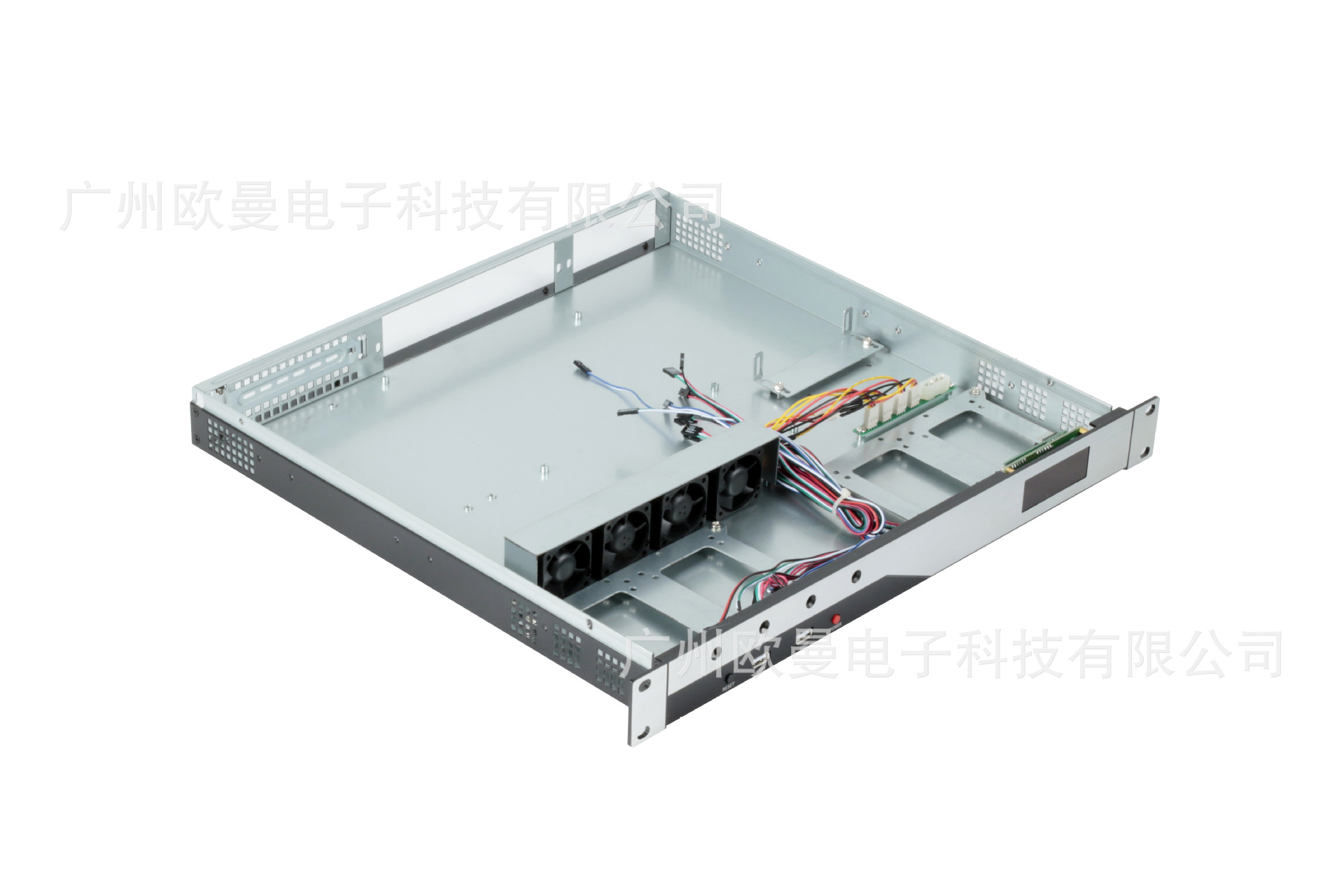 欧智1U工业服务器机箱 1U架式机箱 带显示屏 标准1U机箱-阿里巴巴