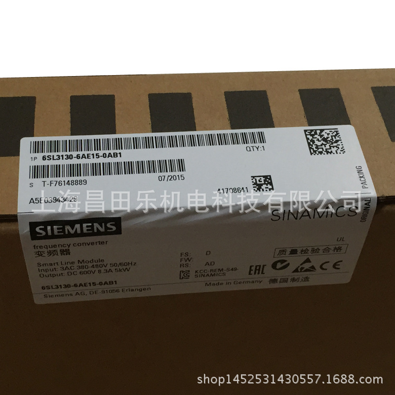 西门子单电机模块6SL3130-6AE15-0AB1西门子变频器模块-阿里巴巴